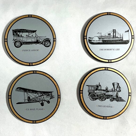 Vintage | Accents | Transportation Themed Vintage Coasters 37 | Poshmark